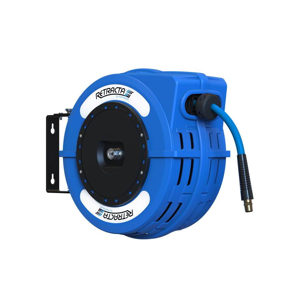 RETRACTA HOSE REEL (BLUE) - AIR/WATER 3/8" X 15M HOSE Place hold only ...