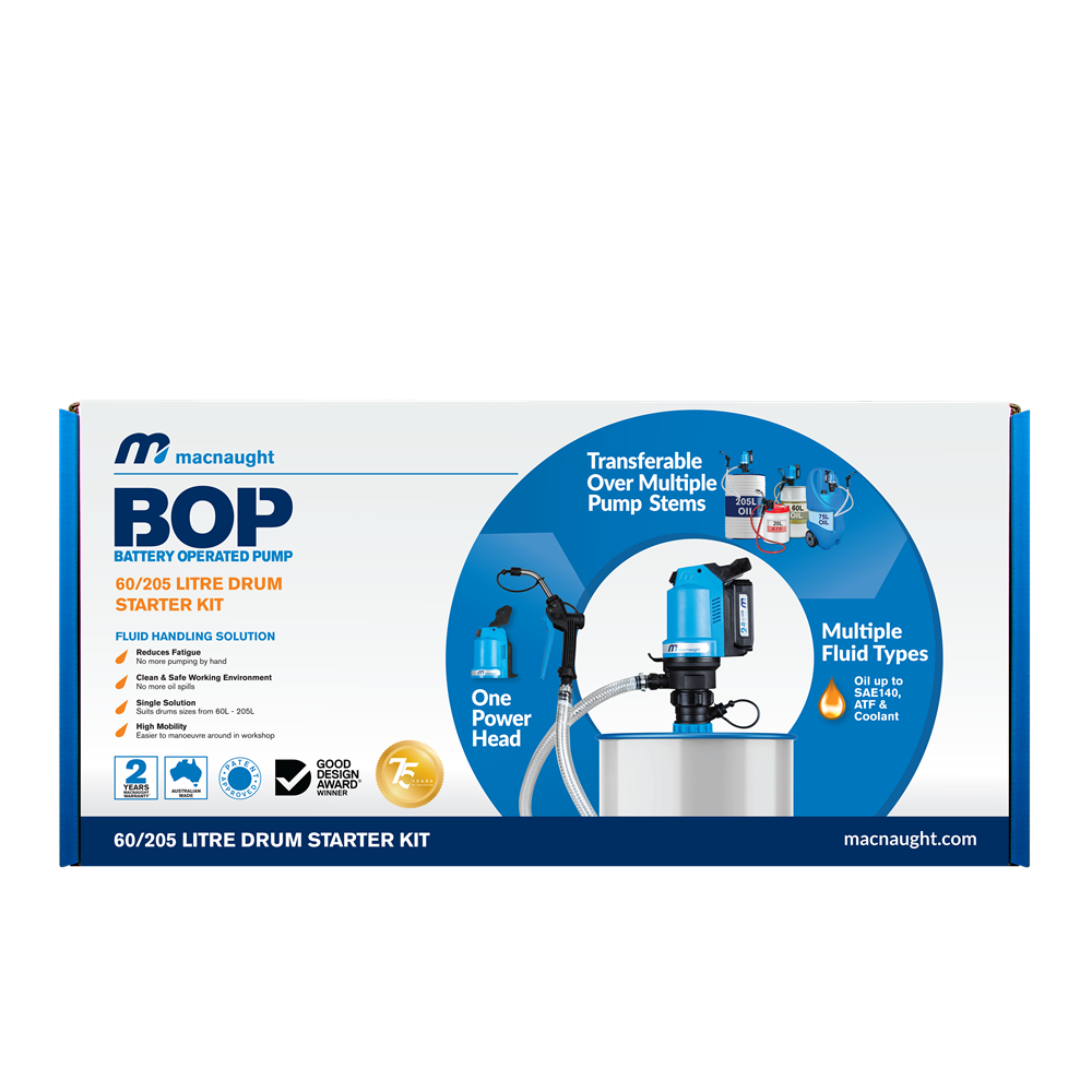 BOP 60/205 LITRE UNIVERSAL STARTER KIT VER. AU/NZ | OIL PUMPS - - Macnaught