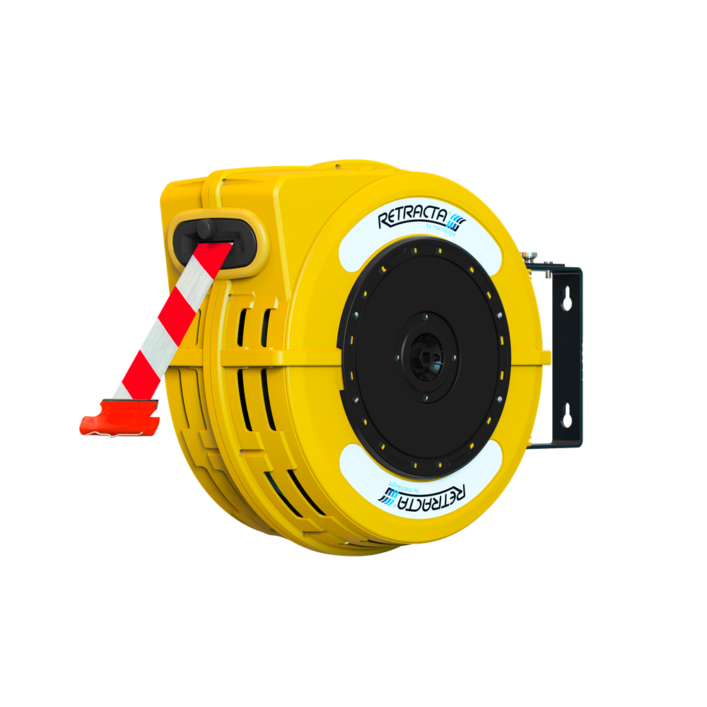 BARRIER REEL (YELLOW) - RED/ WHITE DANGER X 25M TAPE Place hold only ...
