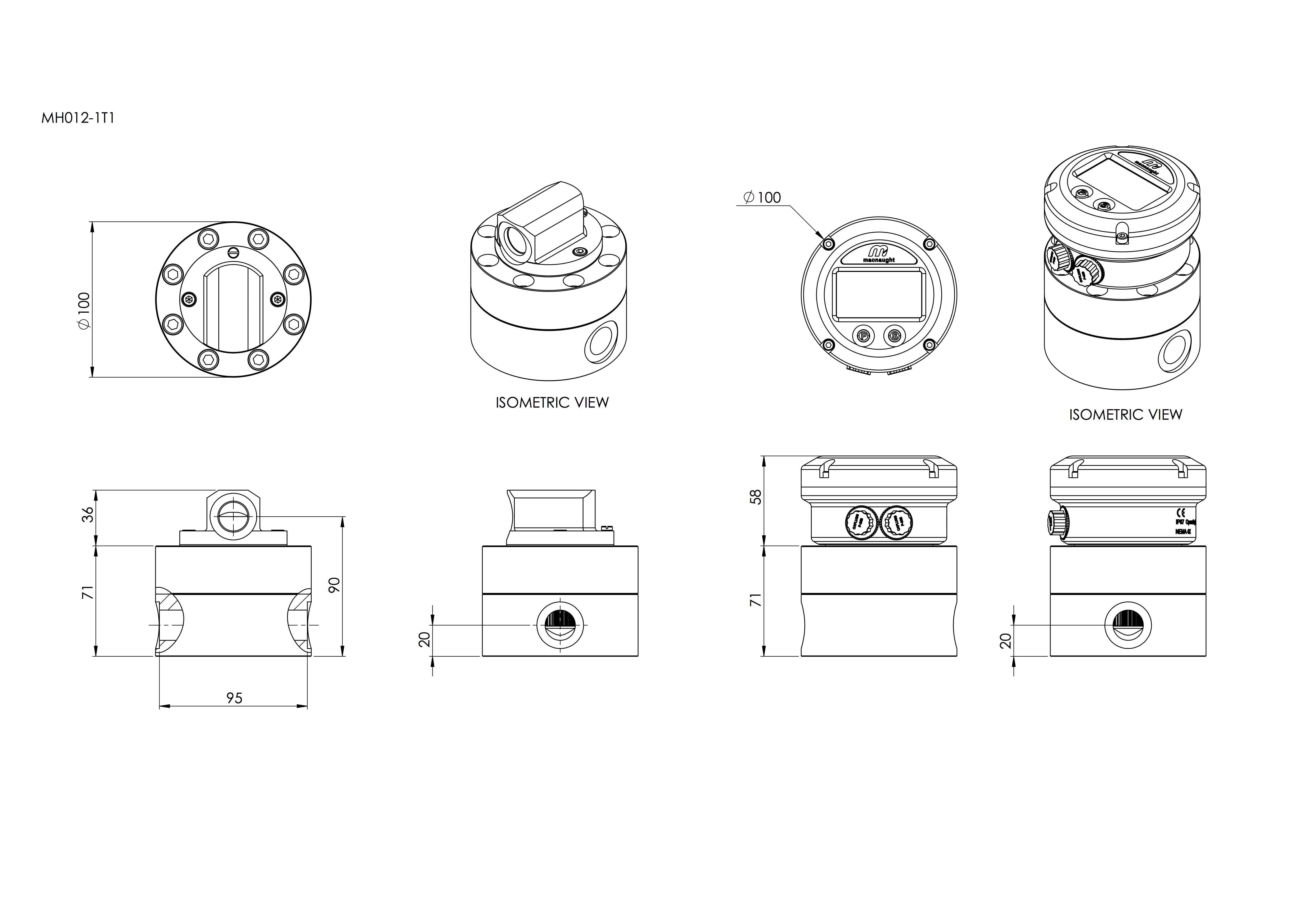 INDUSTRIAL HP METER 1/2" BSP STD.ROTORS, REED ONLY- - Macnaught